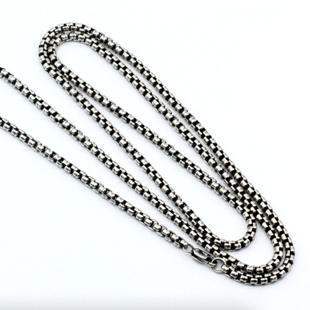 Men's Sterling Silver Box Chain – Jewelry1000