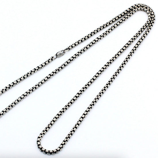 Men's Sterling Silver Box Chain – Jewelry1000