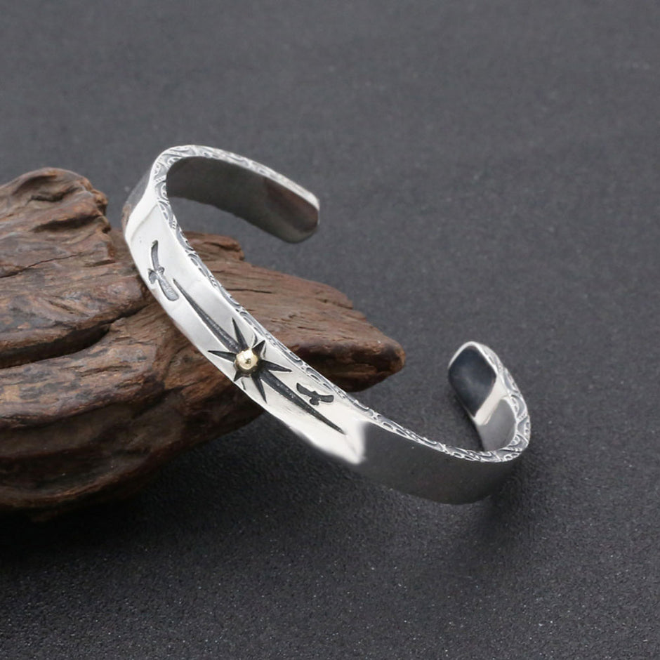 Men’s Solid 925 Sterling Silver Cuff Bracelets | Gift for Him – Jewelry1000
