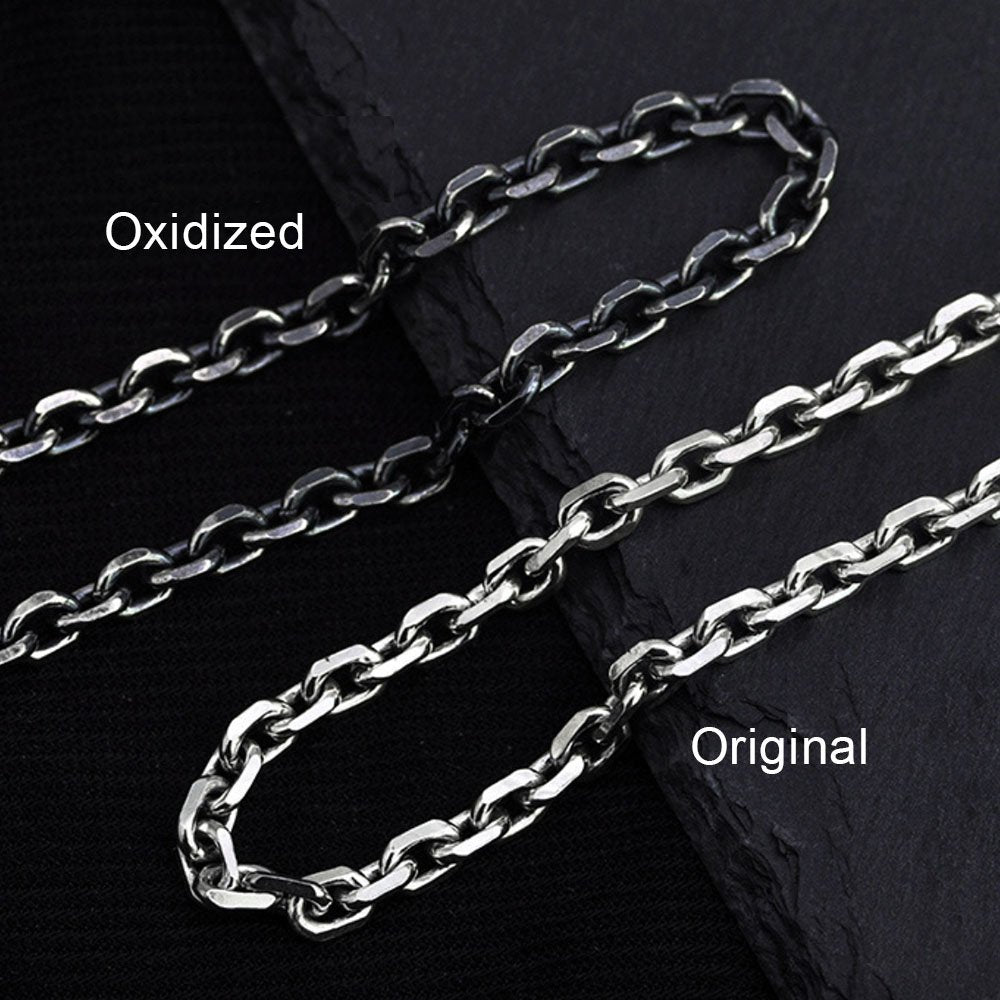 2.5-5 mm Men’s Sterling Silver Anchor Link Chain - Jewelry1000.com