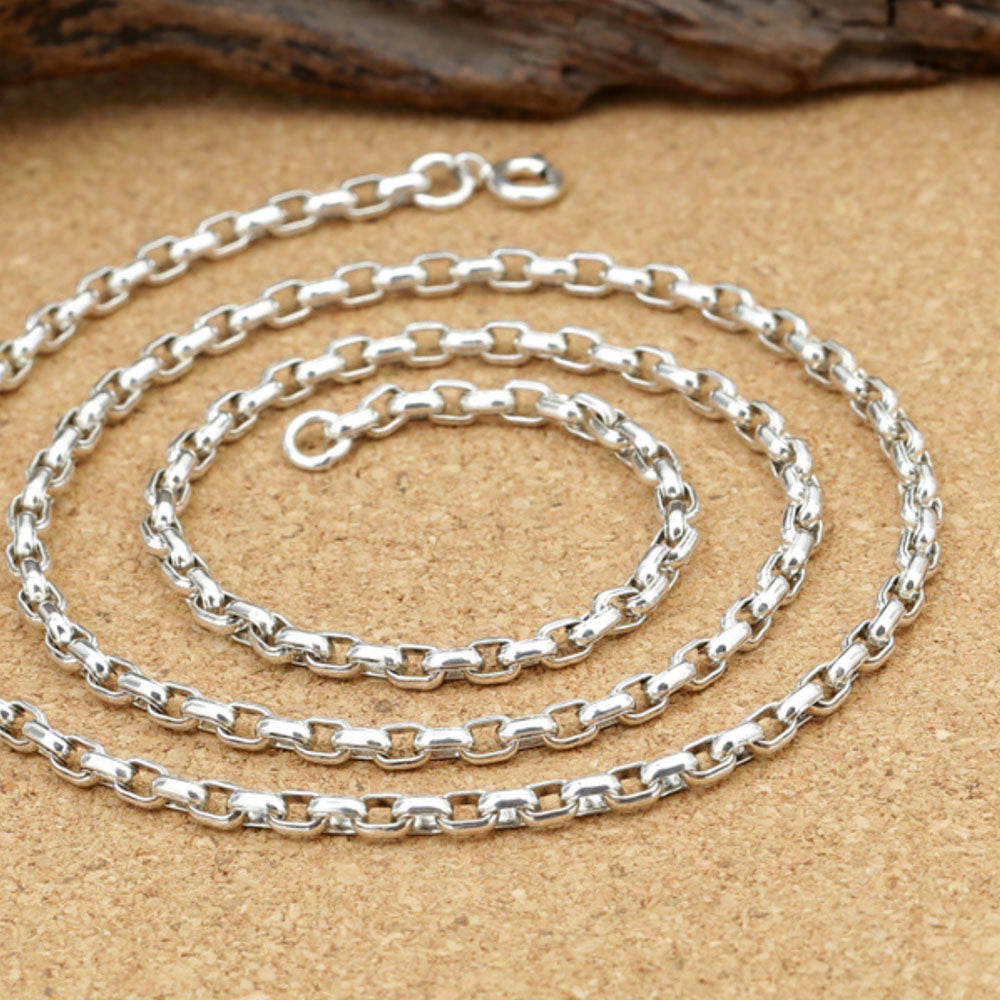 Sterling Silver Oval Link Chain - Jewelry1000.com
