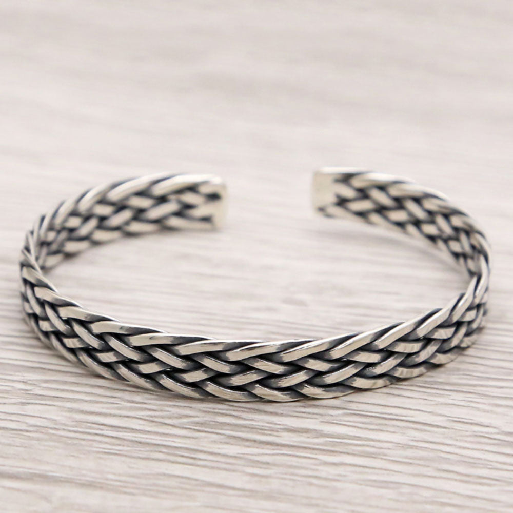 Men’s Solid 925 Sterling Silver Cuff Bracelets | Gift for Him – Jewelry1000